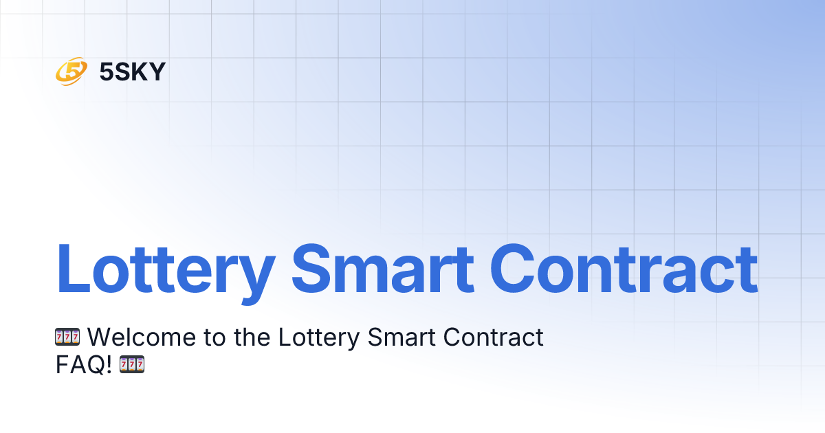 Lottery Smart Contract | 5SKY