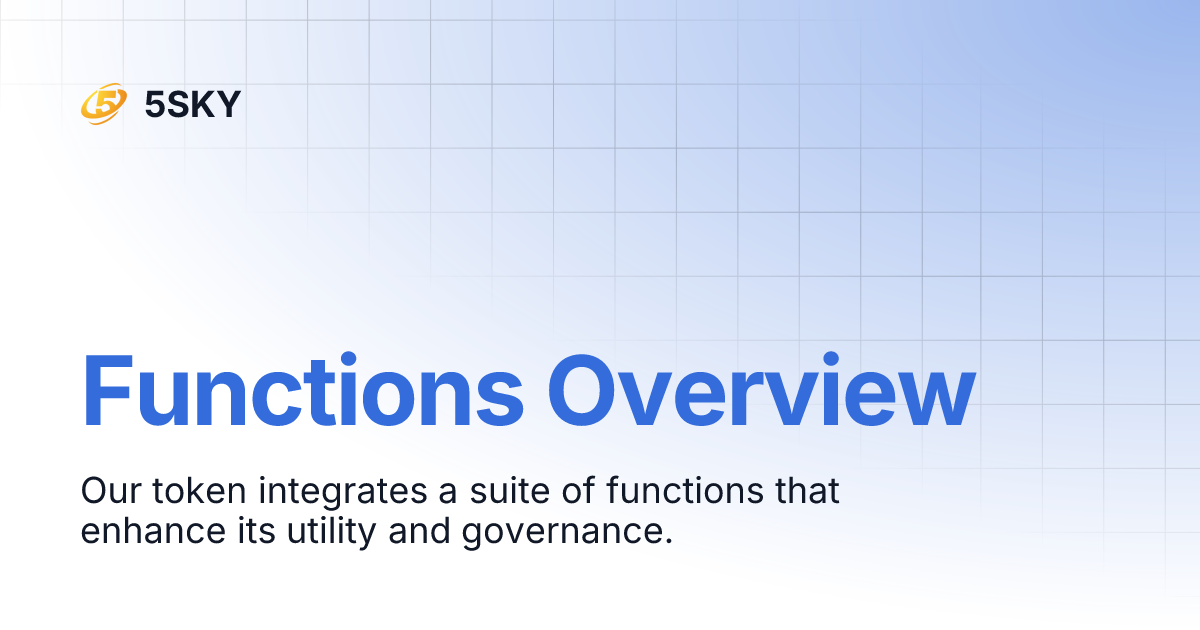 Functions Overview | 5SKY